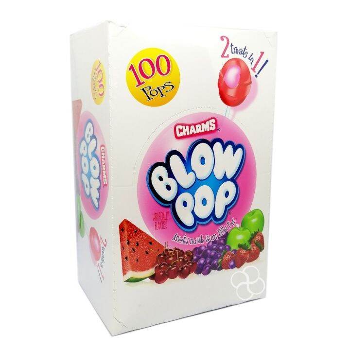 Charms Blow Pop Assorted Bubble Gum Filled Pops 100s | Lazada PH