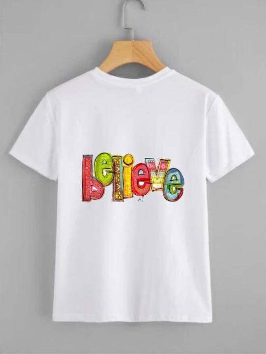 tshirts inspirational positive words 100% cotton digital print | Lazada PH