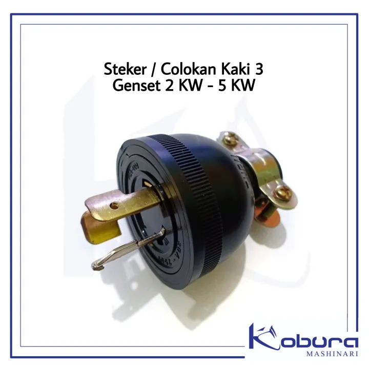 Tipe 2 kw - 5 kw Steker /colokan genset kaki 3 30A 250V | Lazada Indonesia