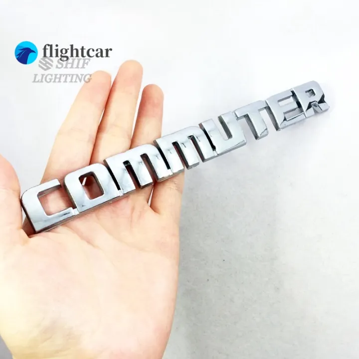 （FT）1 x ABS Chrome COMMUTER Letter Car Auto Emblem Badge Sticker Decal ...