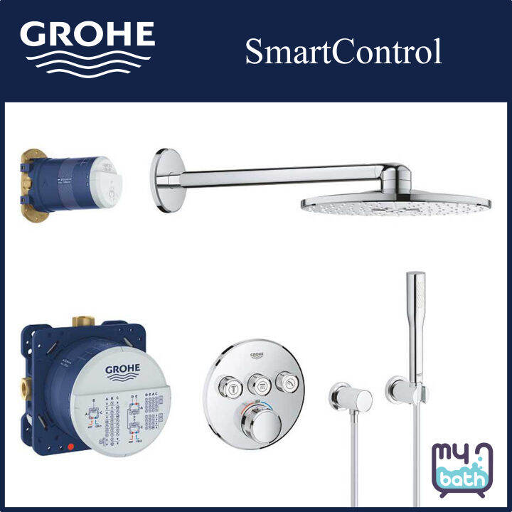 Grohe 34705000 Grohtherm SmartControl Shower Set with Rainshower 310 ...