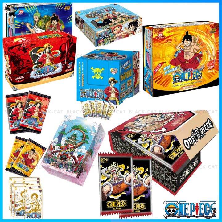 JRUEKYCLOTHING random One Piece Card Luffy Bronzing Cards Rare Cards ...