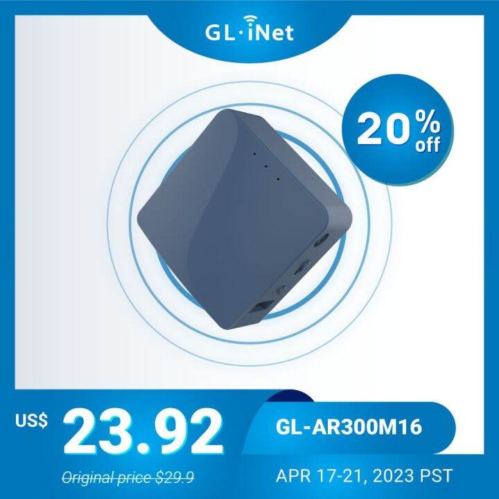 GL.Inet GL-AR300M16 Mini Router, Wi-Fi Repeater, Openwrt Pre-Installed ...
