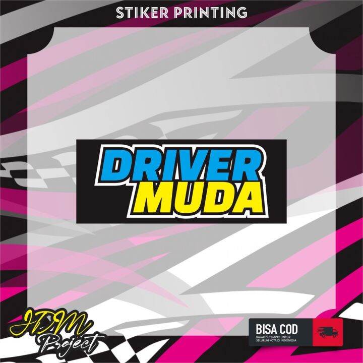 Sticker printing Driver Muda JDM | Lazada Indonesia