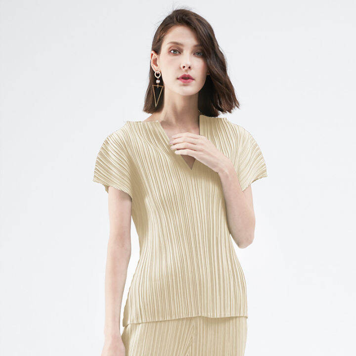 William's Castle Issey Miyake Miyake จีบคลาสสิกฤดูใบไม้ผลิและฤดูร้อน ...