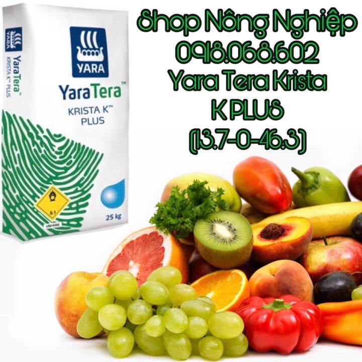 Phân bón hòa tan Yara Krista K Plus (KNO3) túi zip 1kg | Lazada.vn