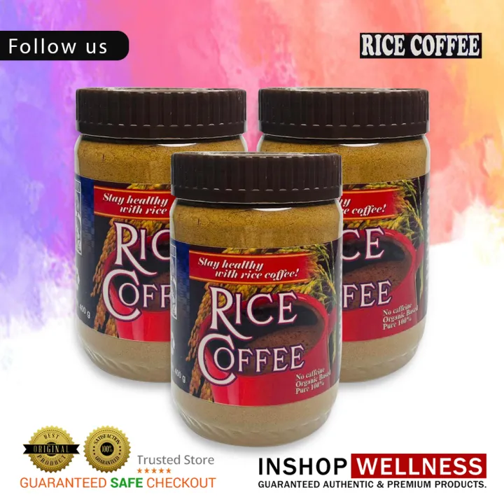 Rice Coffee Organic Ilocos No-caffeine Coffee 400g (3 Jars) | Lazada PH
