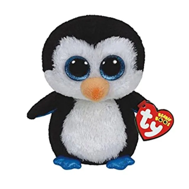 Ty Beanie Big Eyes Unicorn Wolf Panda Owl Giraffe Fox Poodle Dog Plush ...