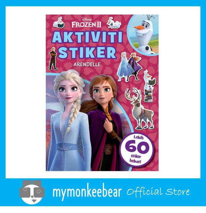 Frozen 2 Disney Buku Aktiviti Stiker Arendelle Dengan 60 Stiker Untuk ...