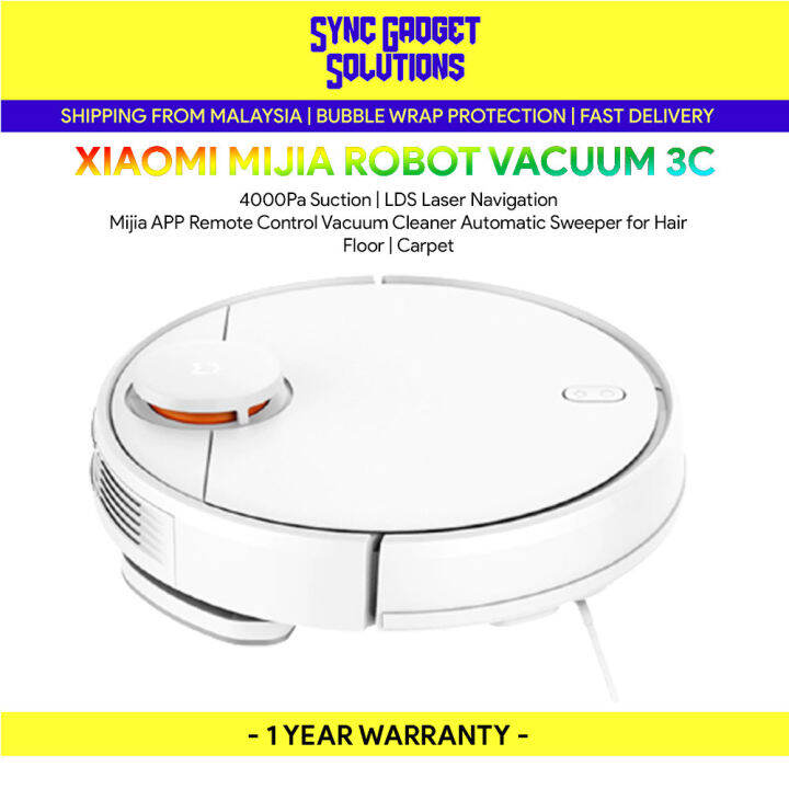 Xiaomi Mijia Robot Vacuum 3c Mop [CN Version] - LDS Laser Navigation ...