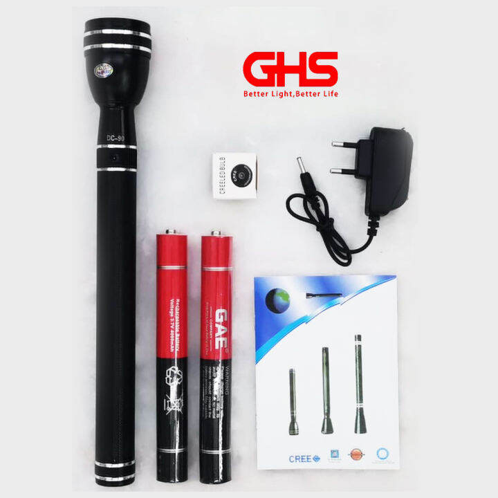 ORIGNAL GHS TORCH Aluminum Torch DC70 DC80 DC90DC 100 LED Torch Heavy ...
