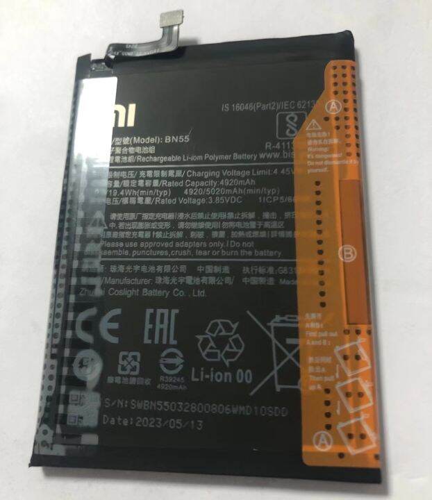 Xiaomi Original BN55 Redmi Note 9S Battery | Lazada PH