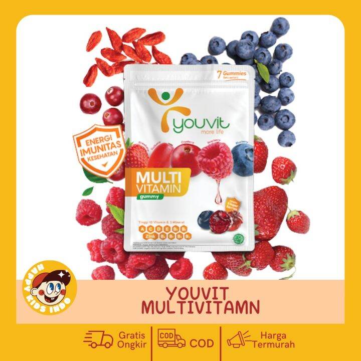 YOUVIT Pouch Dewasa Isi 7 - 30 | YOUVIT Youfit Vitamin Multivitamin ...