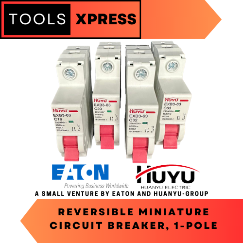 Huyu Miniature Circuit Breaker Reversible (MCB) 1 Pole | Lazada PH