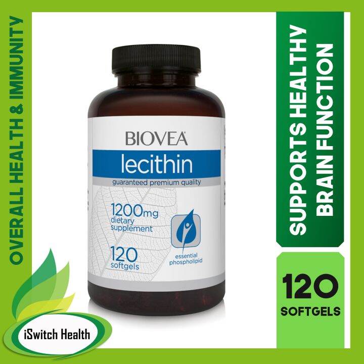 Biovea Soy Lecithin (1200mg) - 120 Softgels | Lazada PH