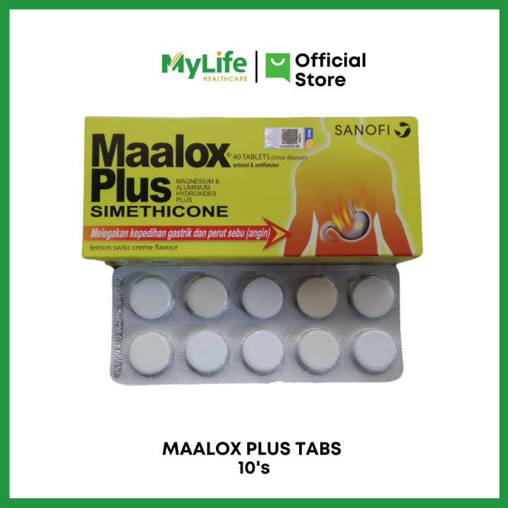 MAALOX PLUS TABS (10'S) TO RELIVE INDIGESTION AND GASTRITIS | Lazada
