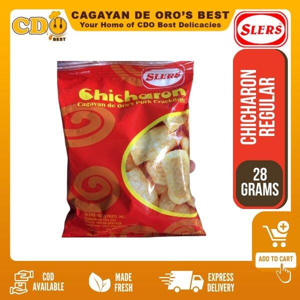 CDO Slers Pork Chicharon Regular 28g Small Pack | Snacks Pulutan Ulam ...