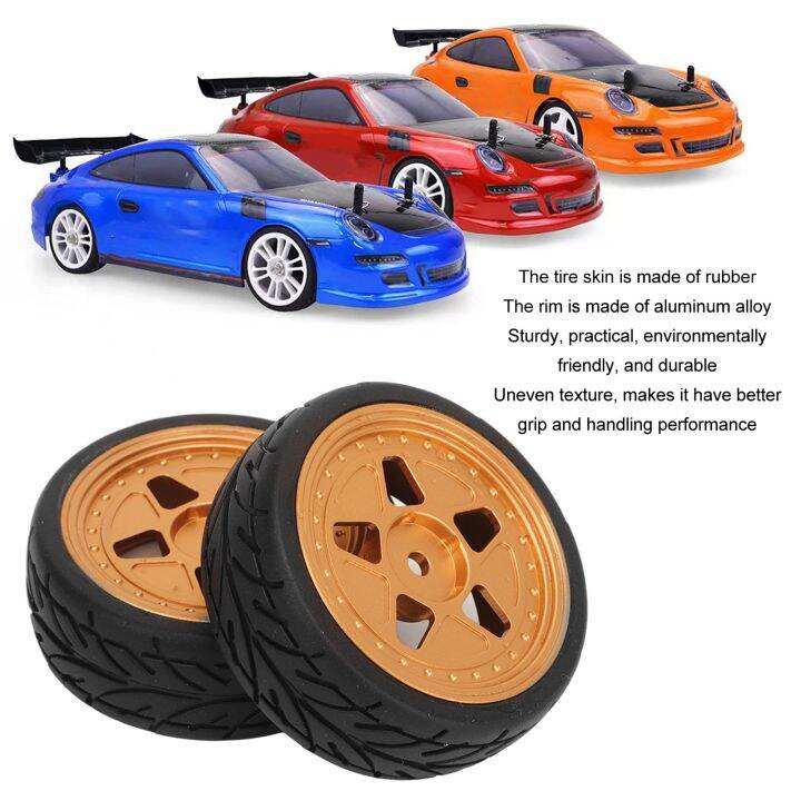 RC Car Tires Wheel Rims, 1/16 RC Tires Uneven Texture for 1/16 RC Car ...