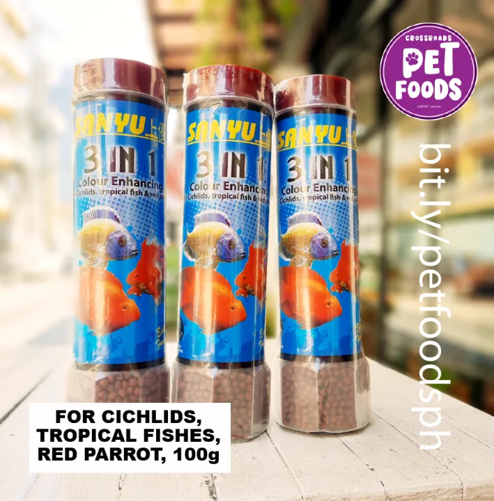 SANYU 3-in-1 • COLOUR ENHANCING FOR CICHLIDS, TROPICAL FISH & RED ...