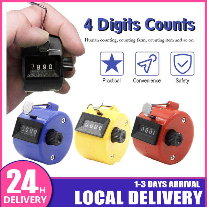 tasbih Digital Hand Tally Counter 4 Digital Portable Mini Counter Hand ...