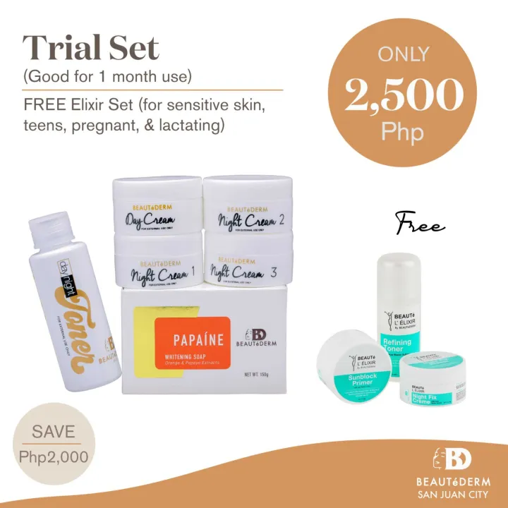 Beautederm Trial Set Beaute Set with Freebies | Lazada PH