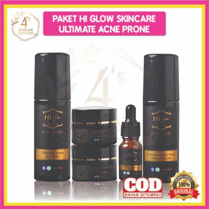 PAKET HI GLOW SKINCARE ULITIMATE ACNE PRONE | Lazada Indonesia