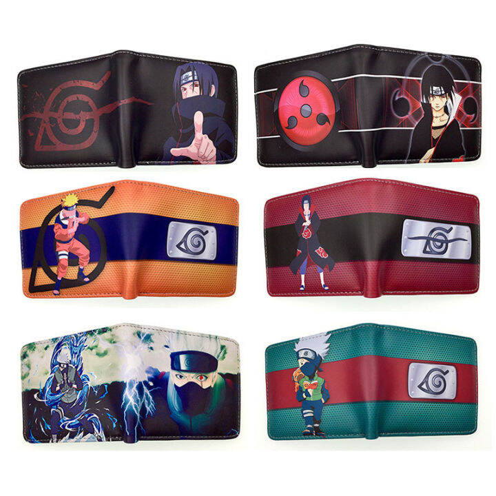 NARUTO Man Woman Kids Wallet Japanese Anime Short Wallet Konoha Naruto ...