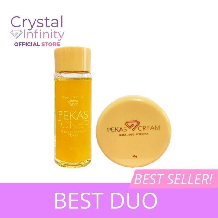 Crystal Infinity BEST DUO Pekas Cream 15g & Pekas Toner 60ml | Lazada PH