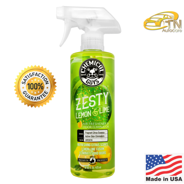 Chemical Guys lemon lime scent Premium Air Freshener & Odor Eliminator ...