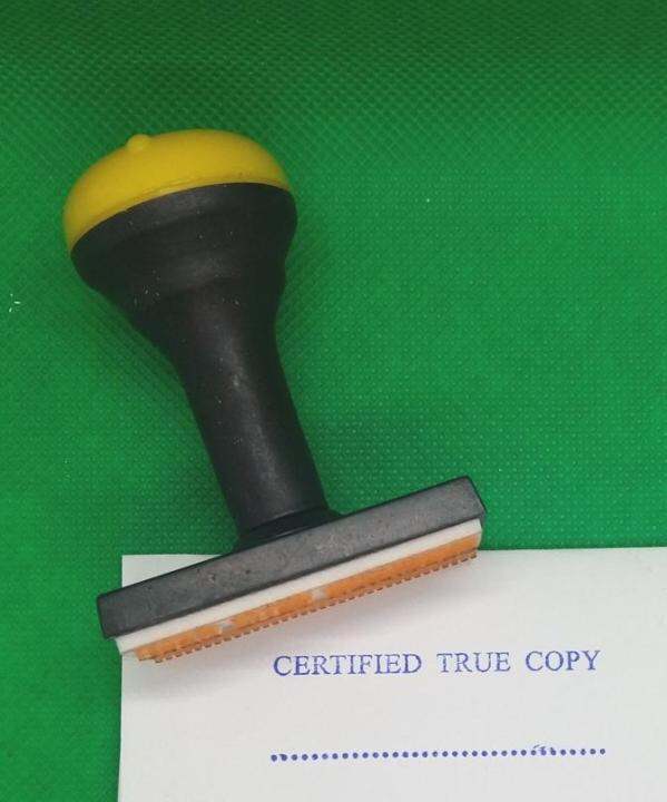 (CERTIFIED TRUE COPY ) Ready Made Rubber Stamp / Normal Rubber Stamp | Lazada