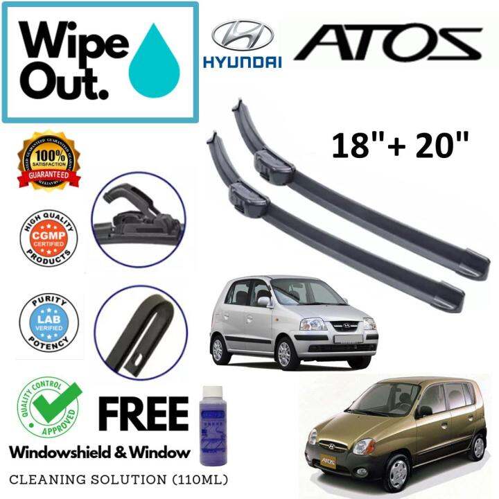 Hyundai / Inokom ATOS WipeOut NANODRY-Tech SILICONE Wiper Blade 18 ...
