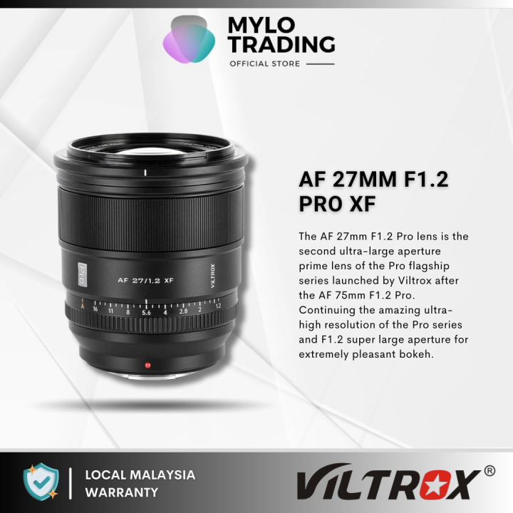 VILTROX PRO Series AF 27mm F.1.2 Pro XF Ultra Large Aperture APS-C ... VILTROX PRO Series AF 27mm F.1.2 Pro XF Ultra Large Aperture APS-C ...