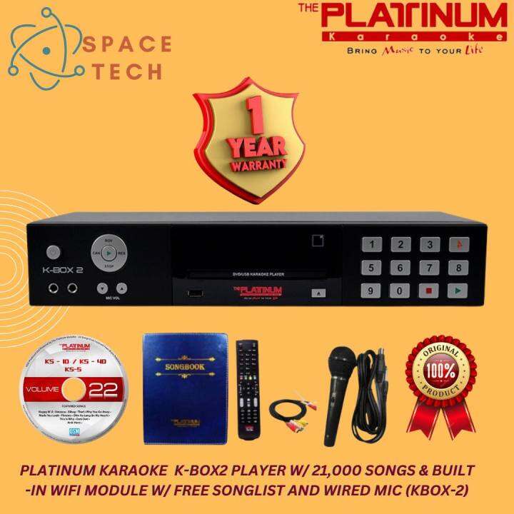 Platinum K-BOX 2 KS-40+ DVD Karaoke Player with Free Wired mic - VOLUME 22 UPDATED CD | Lazada PH