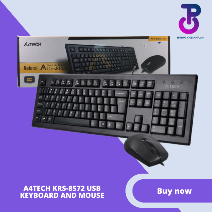 A4tech Krs 8572 Combo Usb Keyoard And Mouse Lazada Ph 