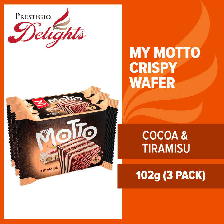 My Motto Cocoa & Tiramisu Crispy Wafer 102g | Lazada