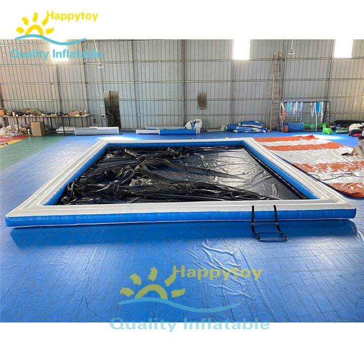 AIR Floating Inflatable Luxury Sea Ocean Swimming Pool With Safety ...