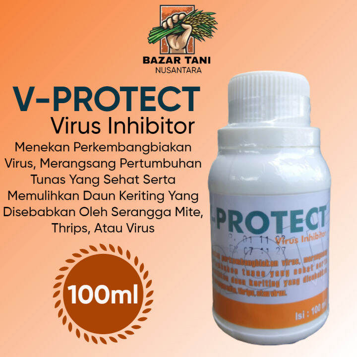 V-PROTECT 100ml, Virus mengatasi keriting pada tanaman v protec ...
