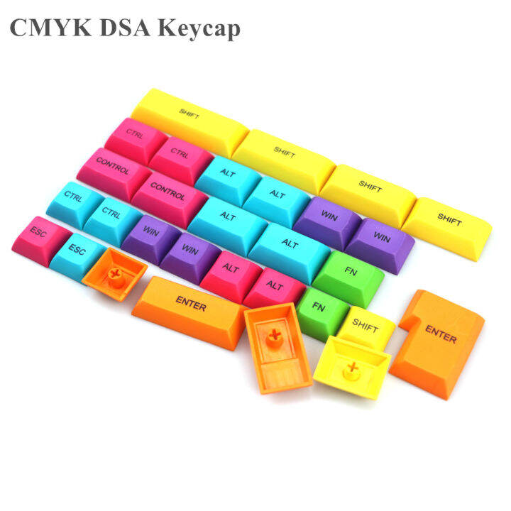 pbt dsa key cap OEM keycap dye subbed colorful keycaps modifier for diy ...