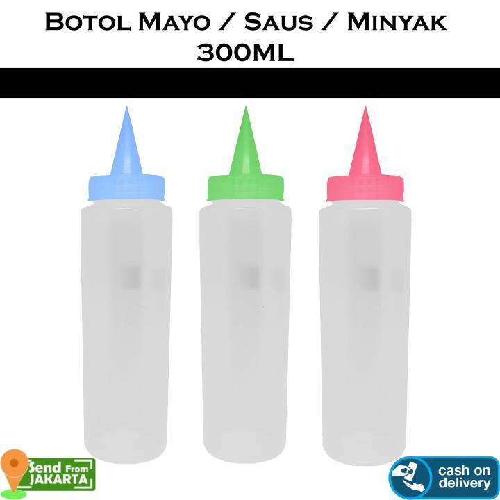 Yukii Botol Mayonnaise / Kecap / Minyak / Saus Ukuran 300ML Squeeze ...