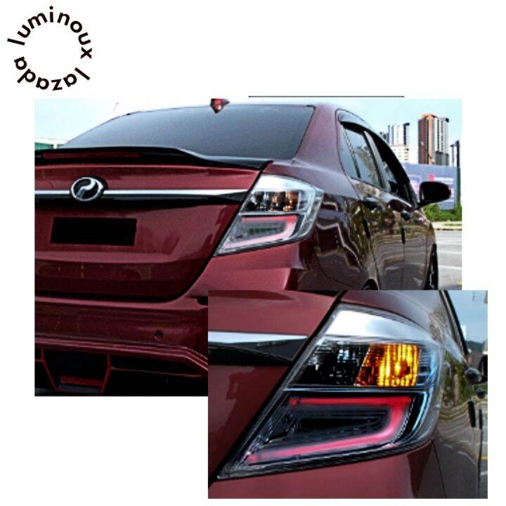 OEM Perodua Bezza Tail Lamp Full Clear light bar Albino white 1 set 2 ...