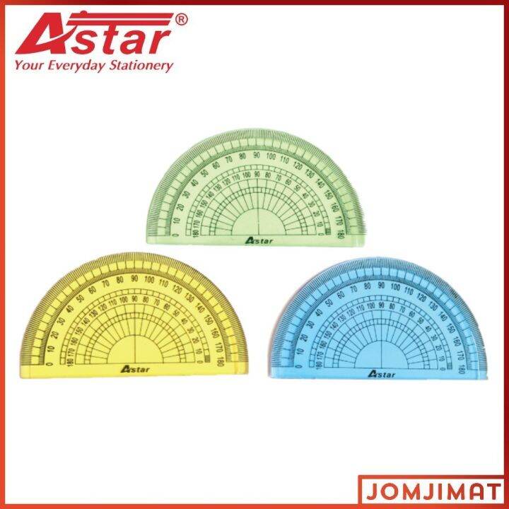 Astar Ruler Protractor Colour SL3 Angle 180 / Semicircle Ruler / Pembaris Separa Bulatan / 半圆尺 ...