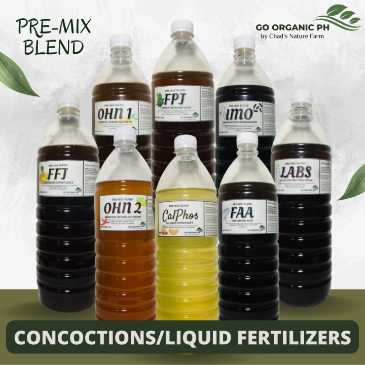 GO ORGANIC CONCOCTIONS/LIQUID FERTILIZERS PRE-MIX BLEND - 1.5 LITERS ...