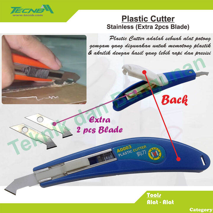 Acrylic Plastic Cutter / Pisau Cutter Akrilik | Lazada Indonesia