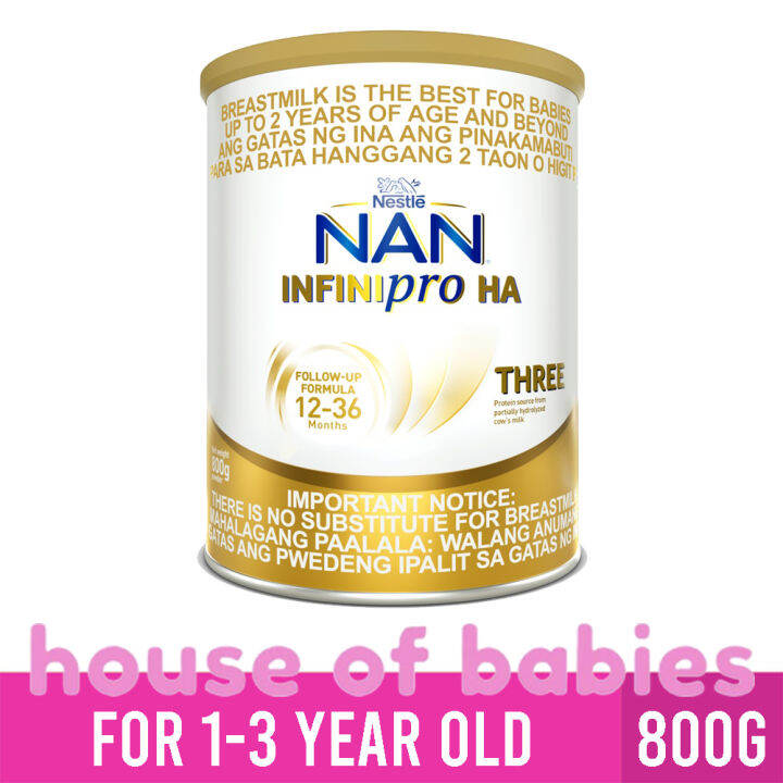 NAN INFINIPRO HA Three 800g 1-3 Year Old Milk Supplement | Lazada PH