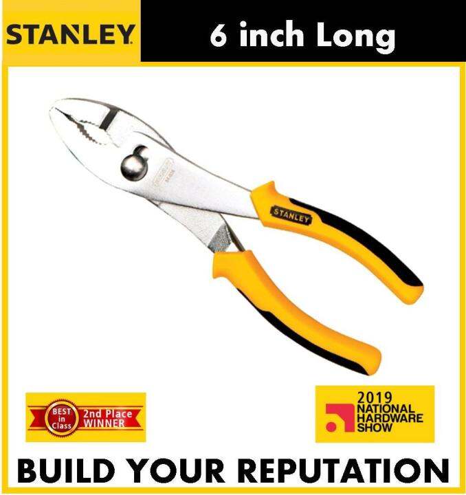 Stanley Slip Joint Plier 84-055 6inch (SIX) Mechanical Plier 6 inch Combination Plier Diagonal ...