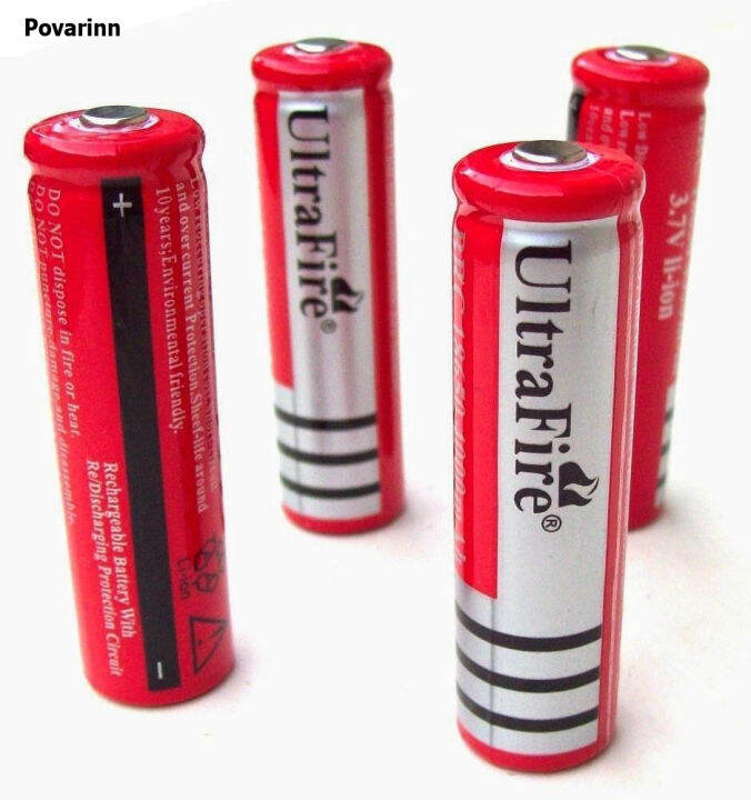 Baterai 18650 Button Top Rechare Cas UltraFire Senter Power Bank Laser ...