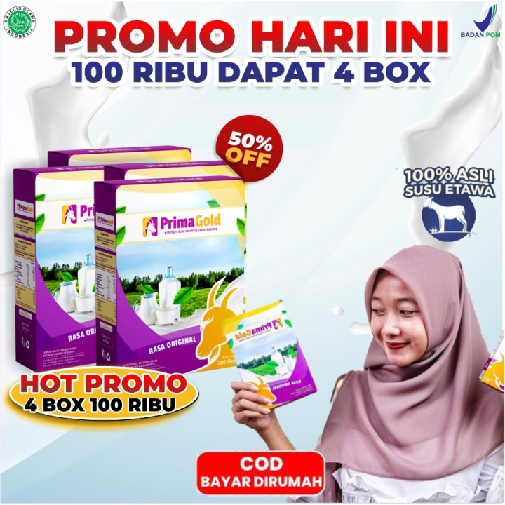 Primagold BELI 3 DAPAT 4 Susu Kambing Etawa 100% - PRIMA GOLD 3x ...