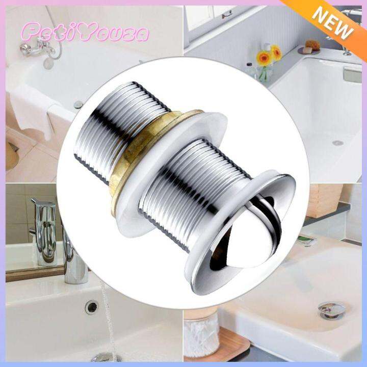 PETIYOUZA Pure Brass Overflow Hole Pop Up Push Button Sink Waste Swivel ... PETIYOUZA Pure Brass Overflow Hole Pop Up Push Button Sink Waste Swivel ...