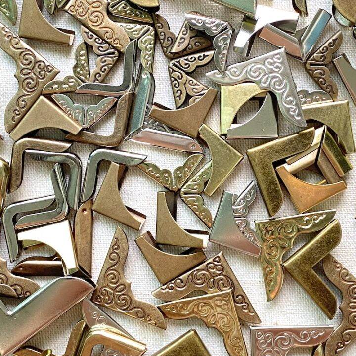 Metal Book Corner Scrapbooking Journal Menu Corner Protector Pack DIY ...