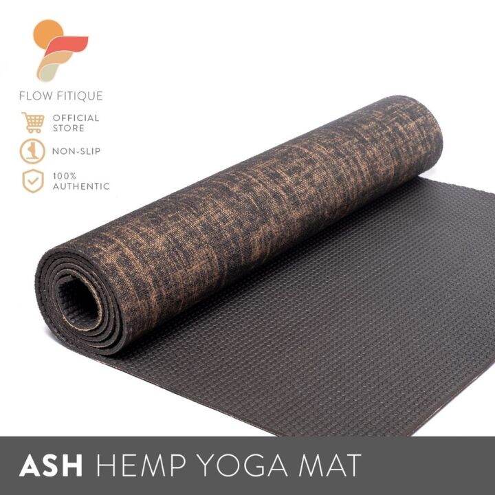 Flow Fitique Ash Hemp Yoga Mat 6mm Thick 2ft x 6ft | Lazada PH